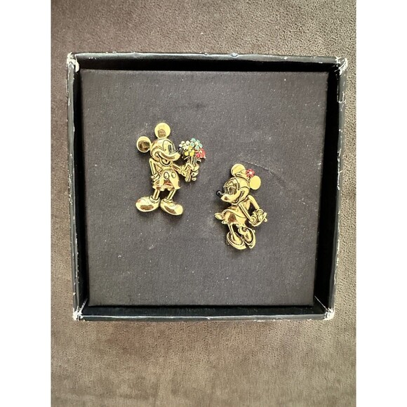 Napier | Jewelry | Vintage Napier Mickey Mouse And Minnie Mouse Pin Set ...